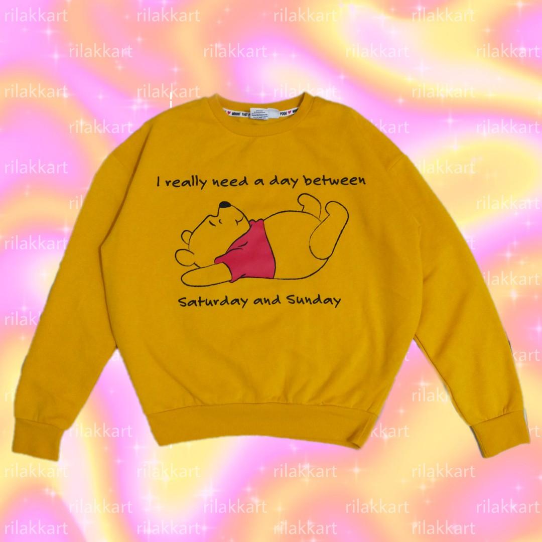 Primark x Disney Winnie the Pooh Yellow Crew Neck Sweatshirt, Women's ...
