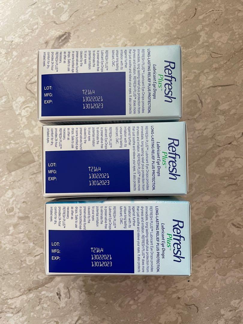 Refresh Plus Lubricant Eye Drops, Beauty & Personal Care, Vision Care ...