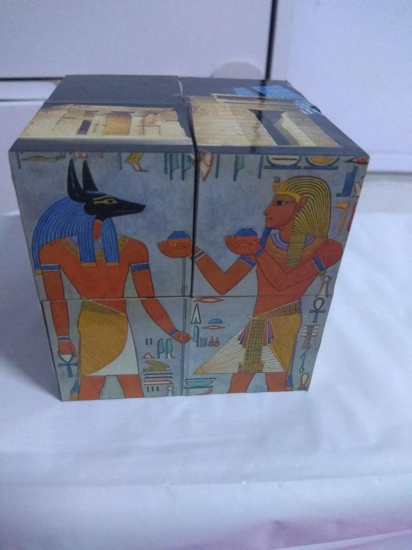 Egyptian design display cube, Furniture & Home Living, Home Decor ...