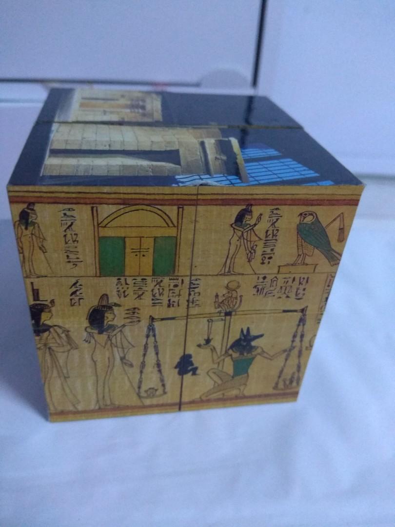 Egyptian design display cube, Furniture & Home Living, Home Decor ...