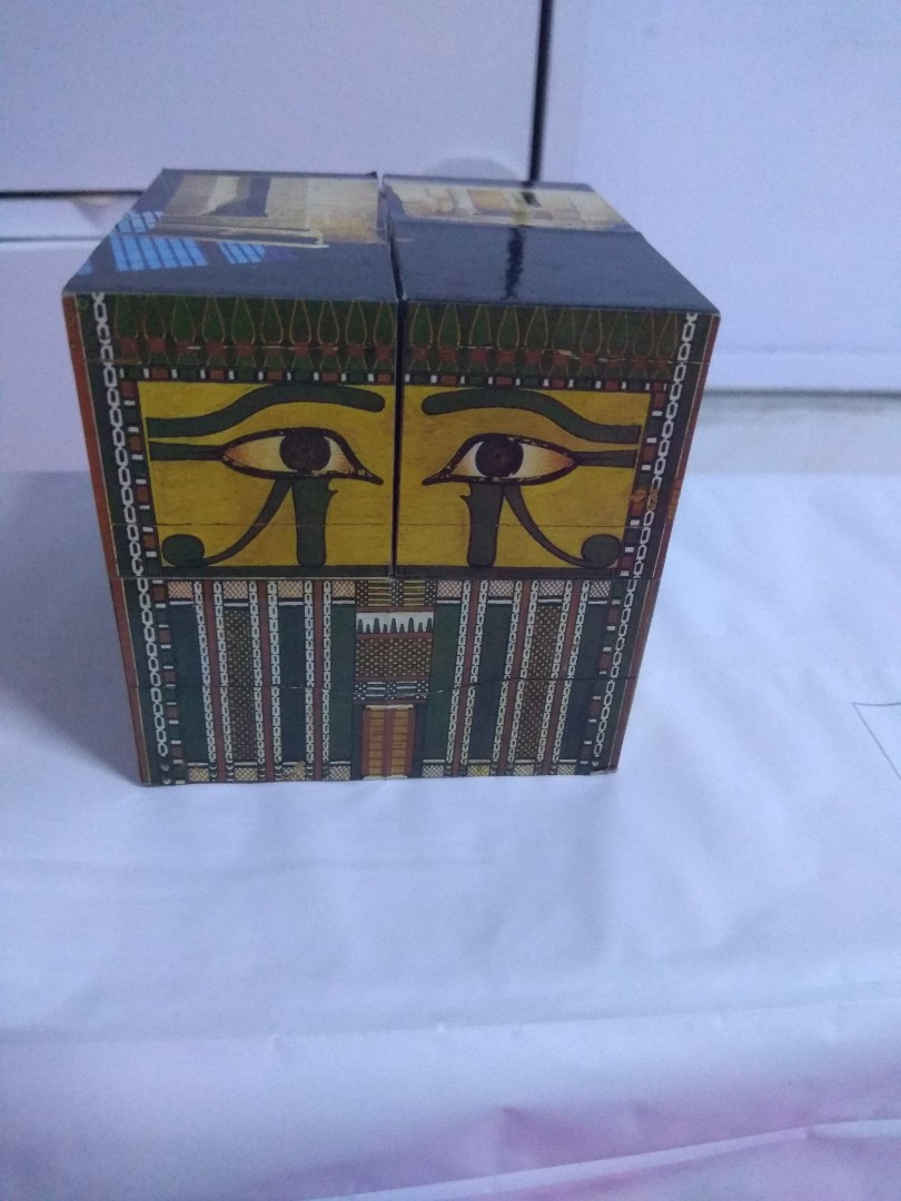 Egyptian design display cube, Furniture & Home Living, Home Decor ...