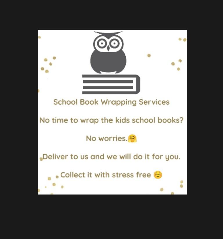 School Book Wrapping Services, Everything Else on Carousell