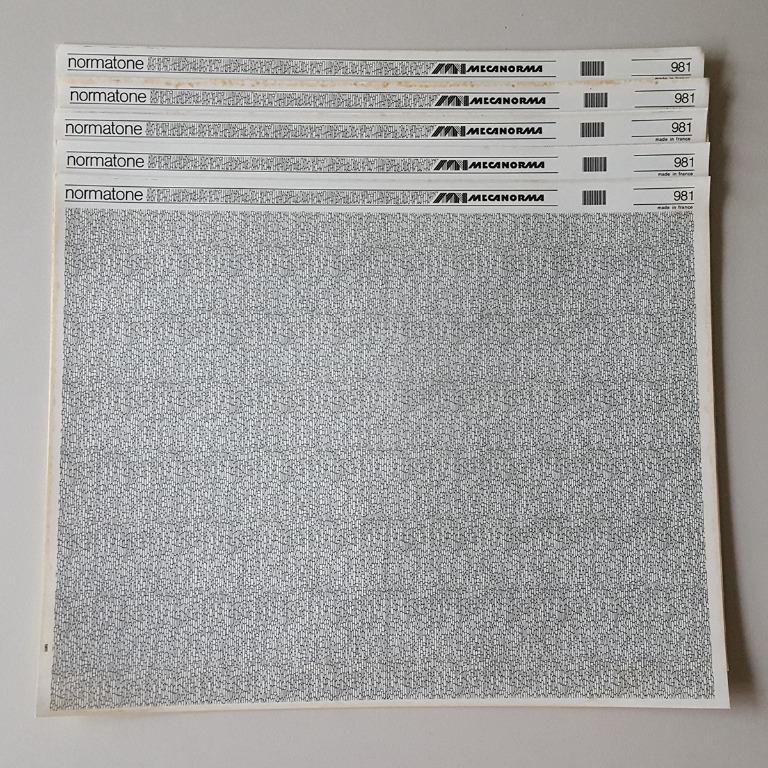 Screentone Mecanorma Normatone adhesive patterns & textures (1 ...
