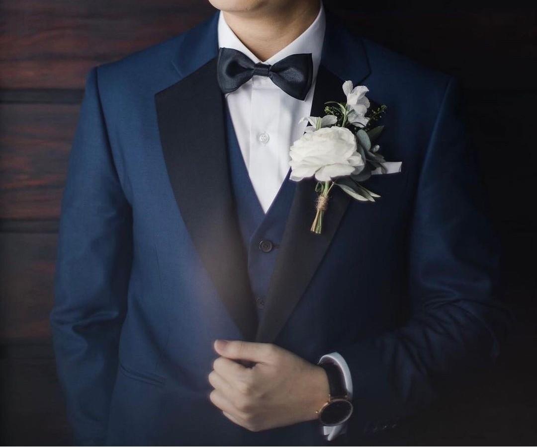 SET JAS WEDDING / SETELAN JAS WEDDING / JAS NIKAH BIRU NAVY / WEDDING ...