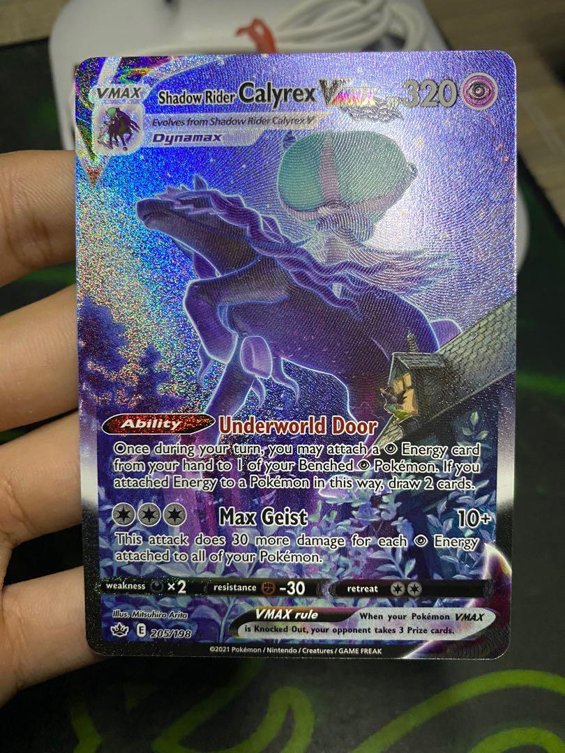 Shadow Rider Calyrex Vmax Alternate Full Art - Pokemon Chilling Reign ...