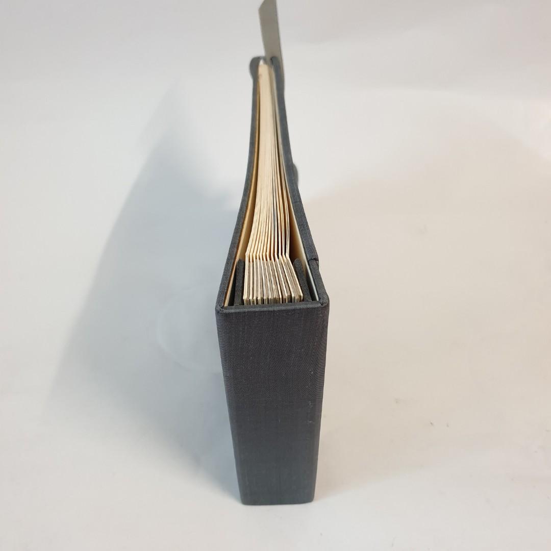 Silk Photo Album / Scrapbook with interscrew binding and ribbon ...