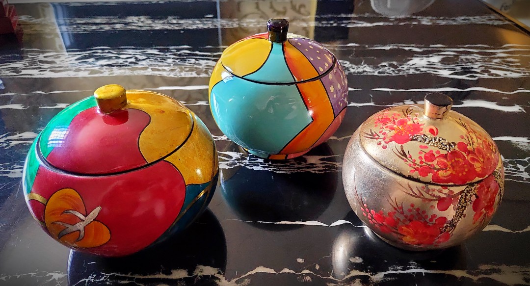 Small Lacquer Containers, Hobbies & Toys, Stationery & Craft, Handmade ...