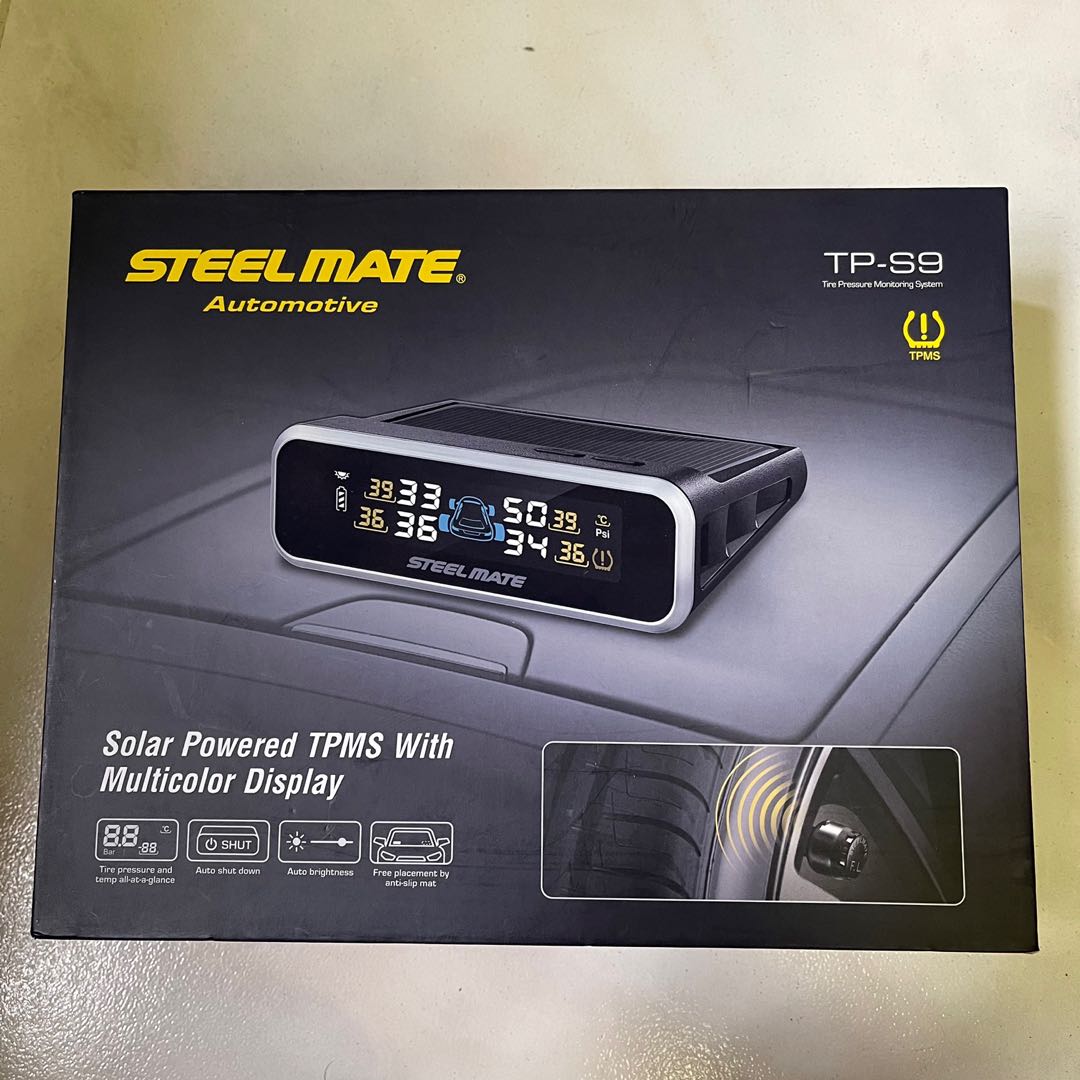 STEELMATE SOLAR POWERED TPMS, Car Accessories, Accessories on Carousell