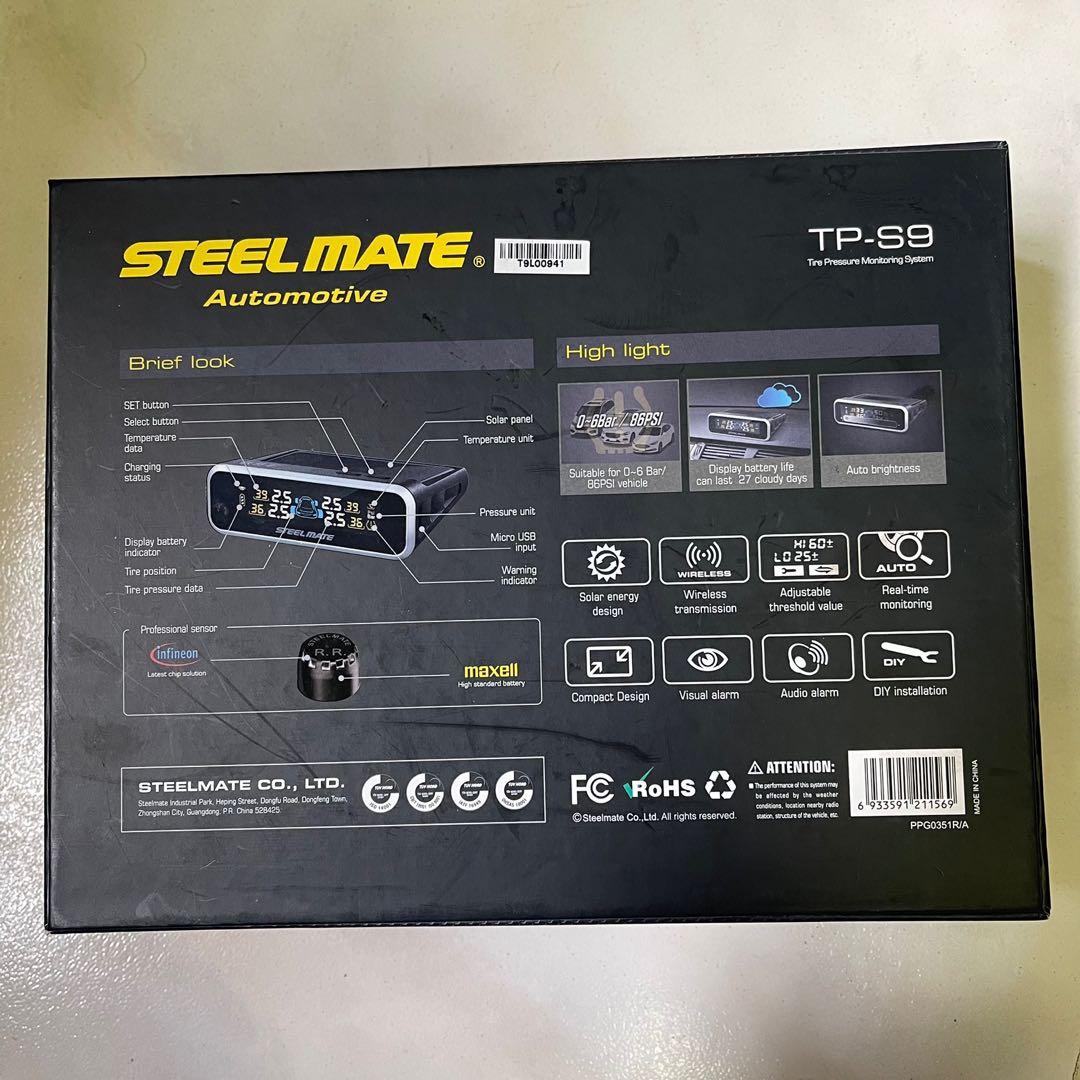 STEELMATE SOLAR POWERED TPMS, Car Accessories, Accessories on Carousell