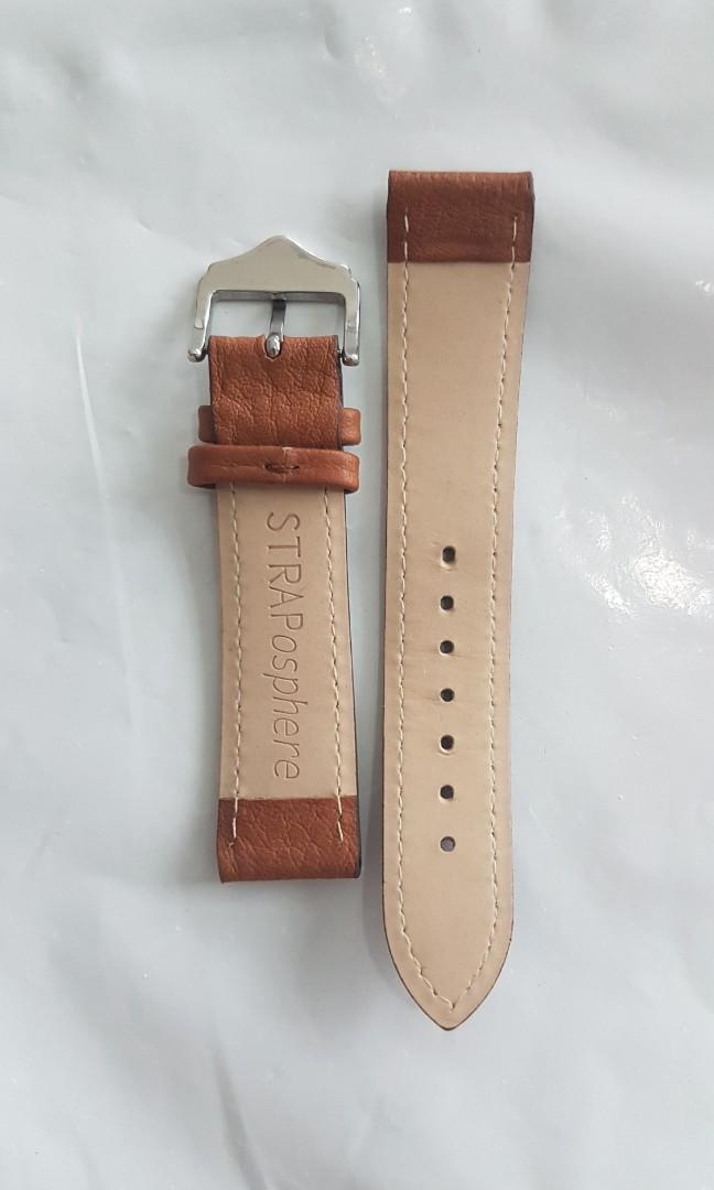 Straposphere brown watch strap 20mm, Luxury, Watches on Carousell