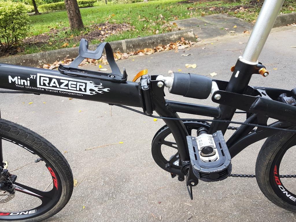 Stylish Sports Edition, 7 Speed Shimano, Black Mini XT Razer Foldable ...