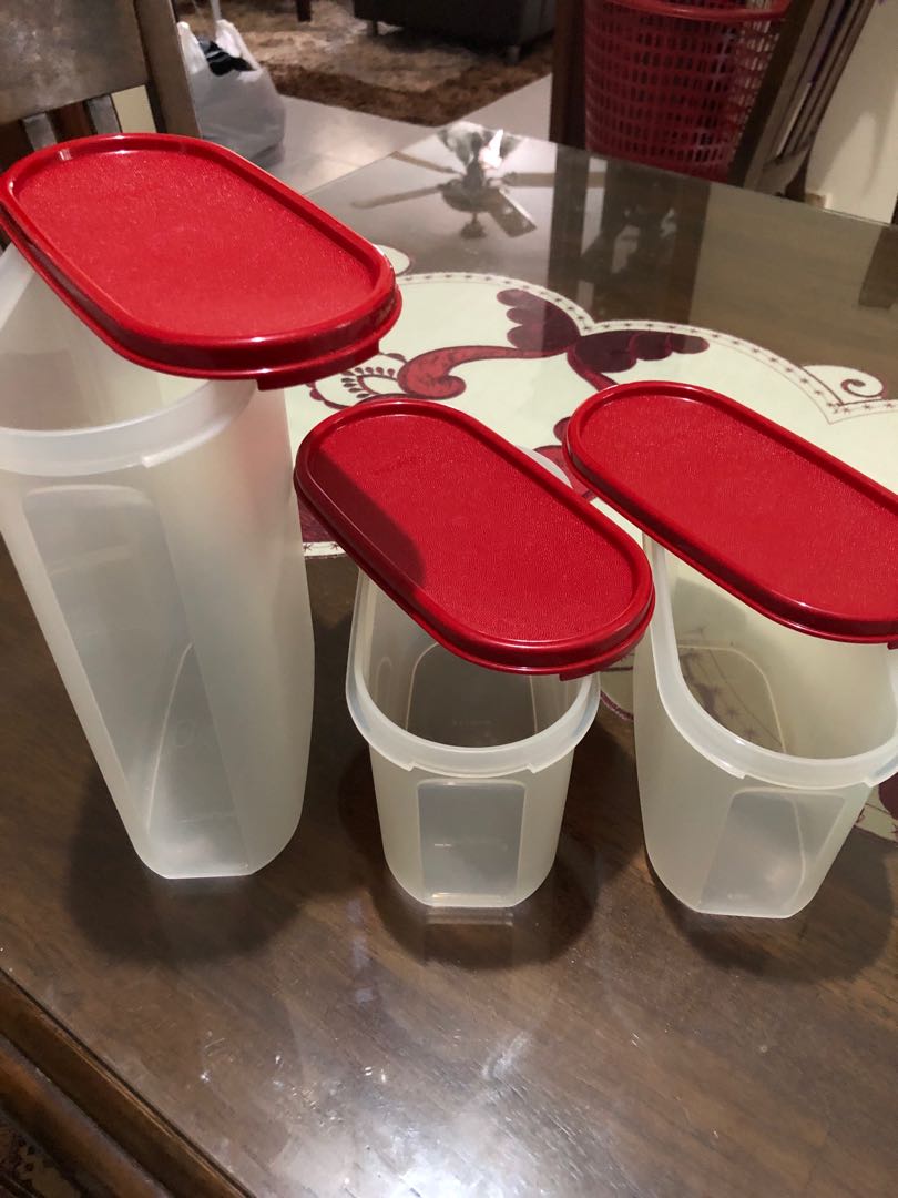 Tupperware Modular Mate Oval IV 2.3Litre Oval II 1.1Litre, Furniture ...