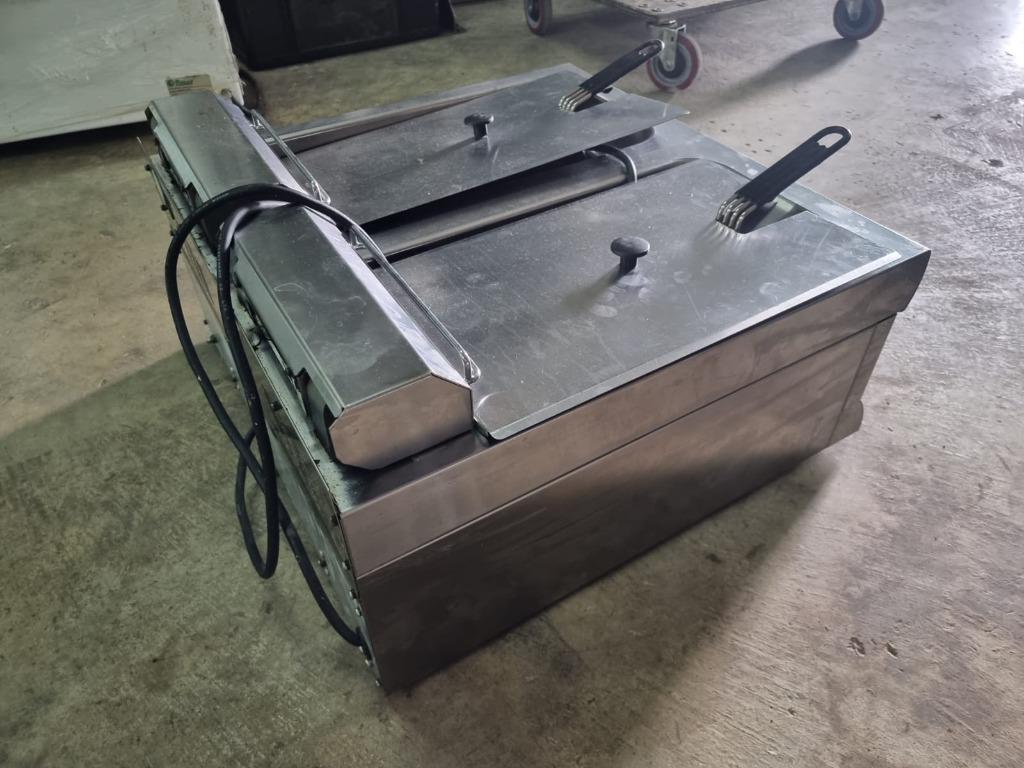 TWIN TANK FRYER ELECTRIC LINCAT COUNTER TOP TWIN TANK FRYER STAINLESS ...