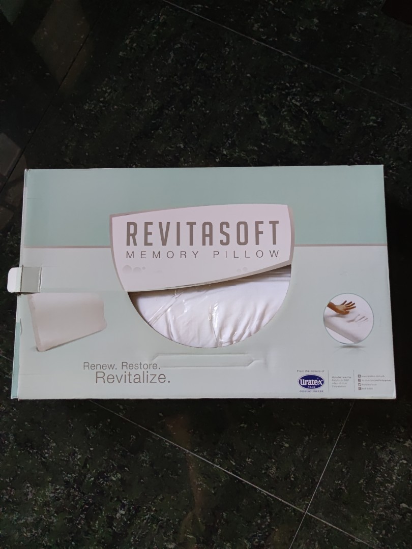 Uratex Revitasoft Memory Pillow, Furniture & Home Living, Bedding ...