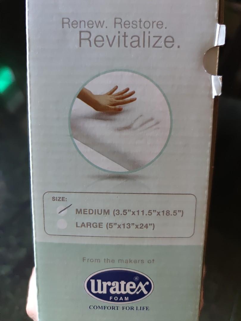 Uratex Revitasoft Memory Pillow, Furniture & Home Living, Bedding ...