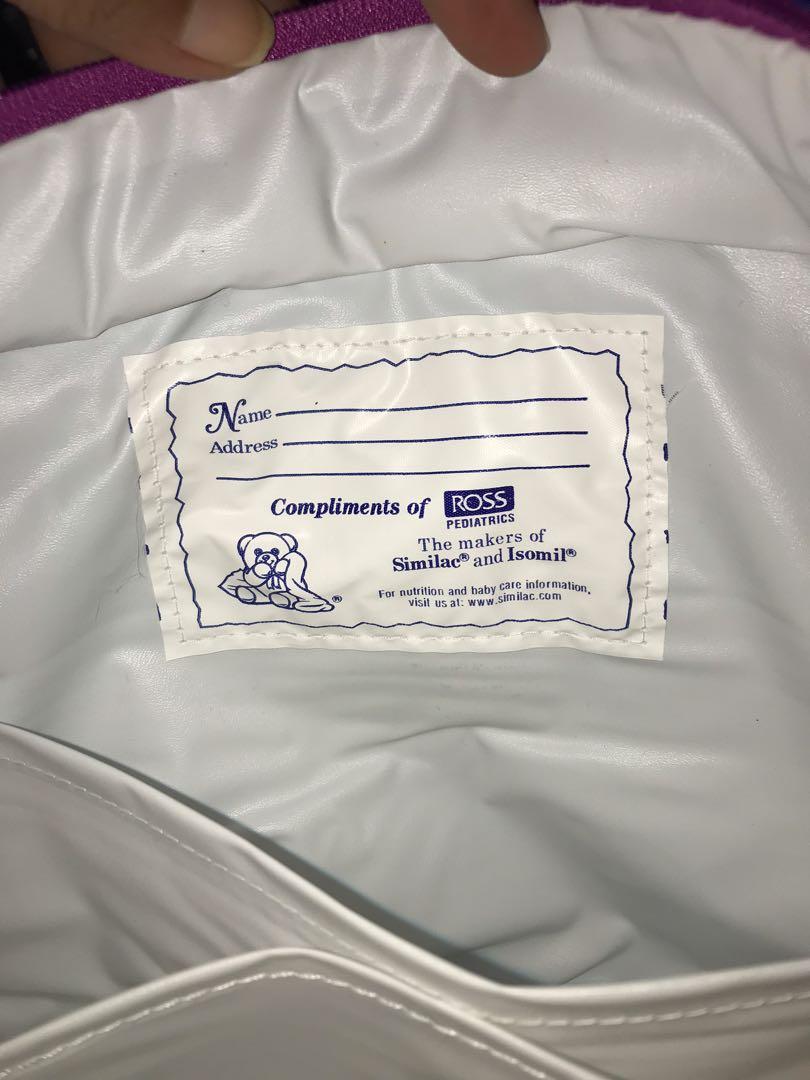 Vintage Ross Pediatrics 2 in 1 Similac Isomil Insulated bag/Baby Bottle ...