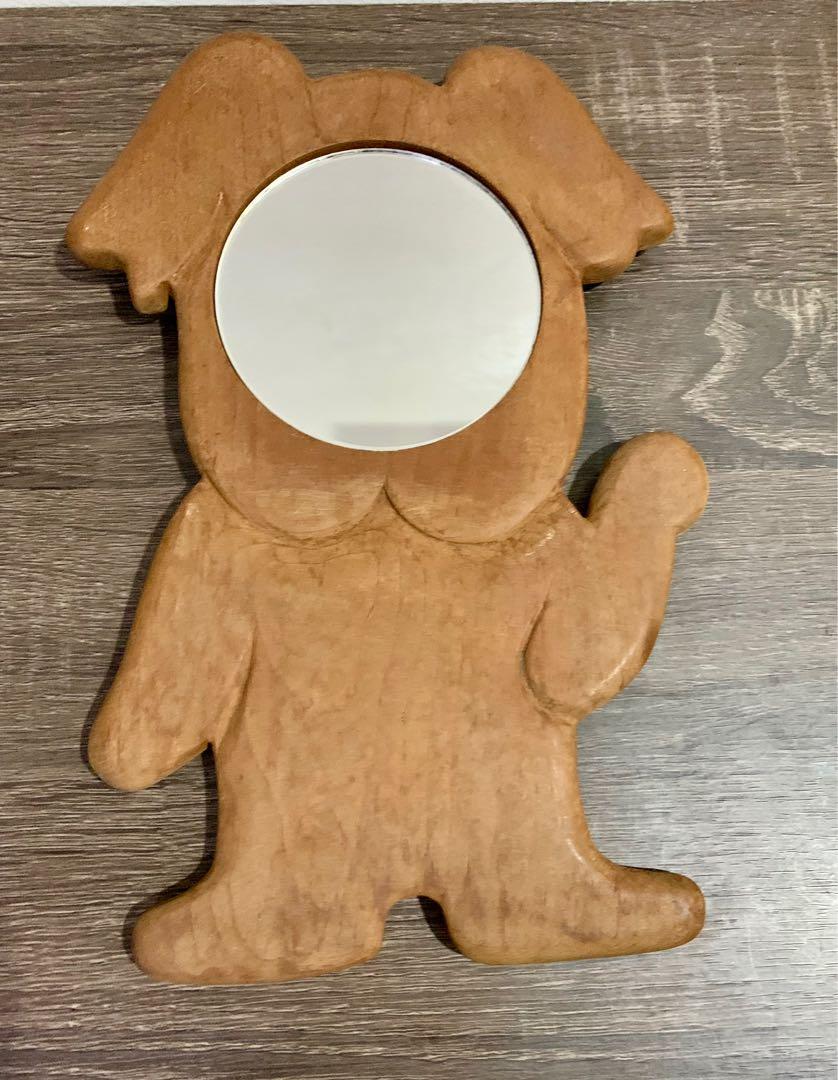 Wooden dog with mirror, Furniture & Home Living, Home Decor, Mirrors on ...