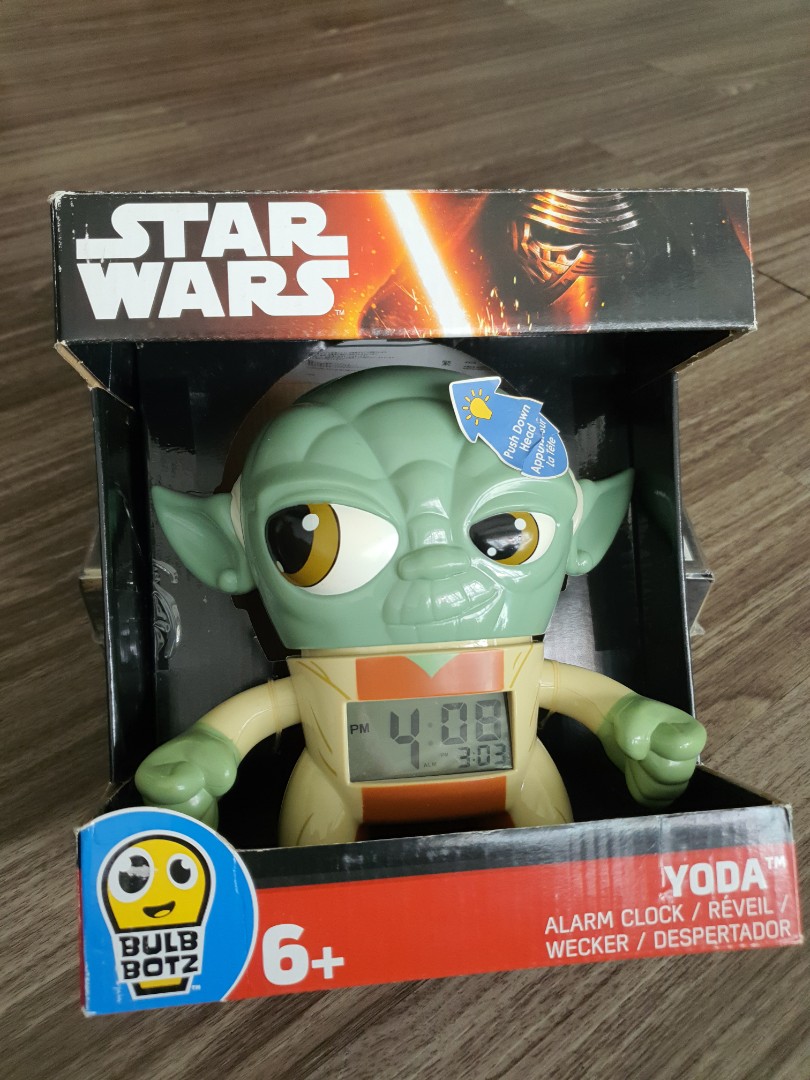 Yoda Alarm Clock with Lights., Hobbies & Toys, Toys & Games on Carousell