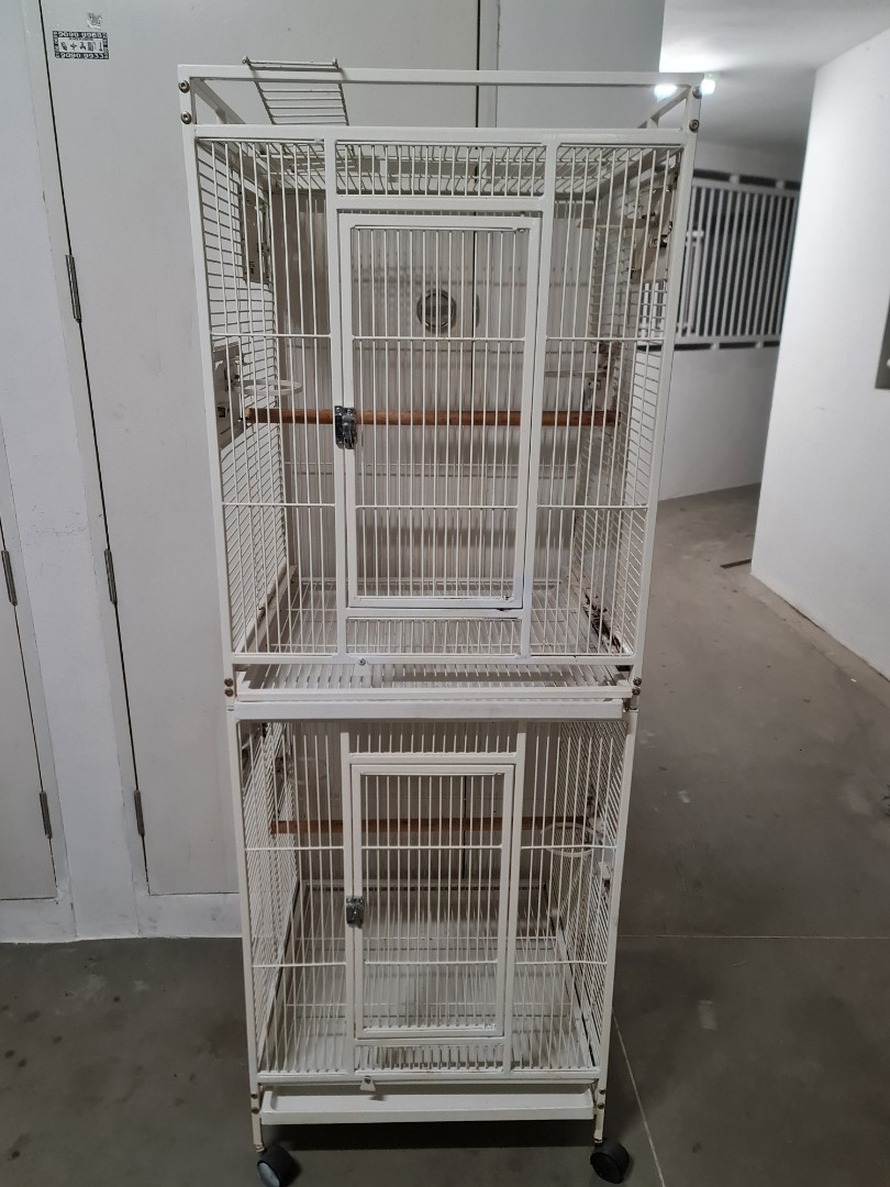 2 tier cage, Pet Supplies, Homes & Other Pet Accessories on Carousell