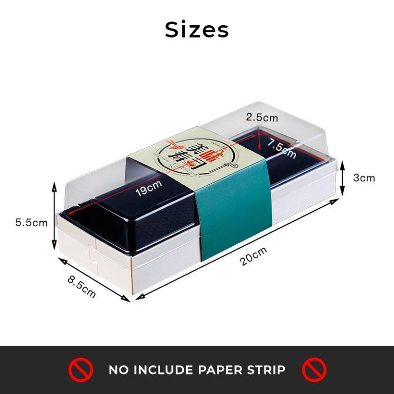 50pcs Sushi Boxes with clear lids, for japanese sushi salad, sashimi ...