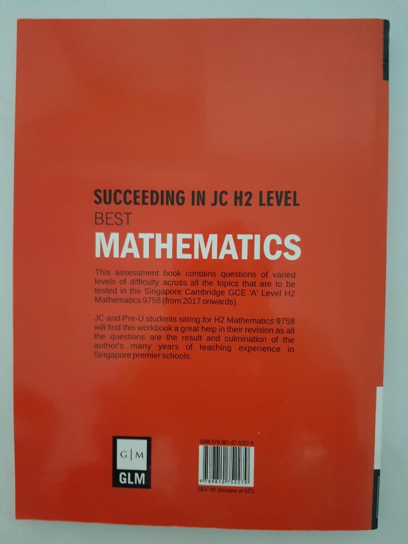 (A Level H2 Math) GLM Succeeding in JC H2 Level Mathematics, Hobbies ...
