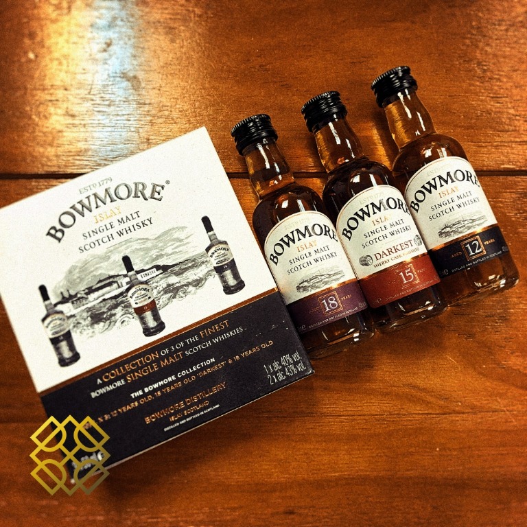 Bowmore - mini-set (3 x 50ml)-Whisky威士忌, 嘢食 & 嘢飲, 酒精飲料 - Carousell