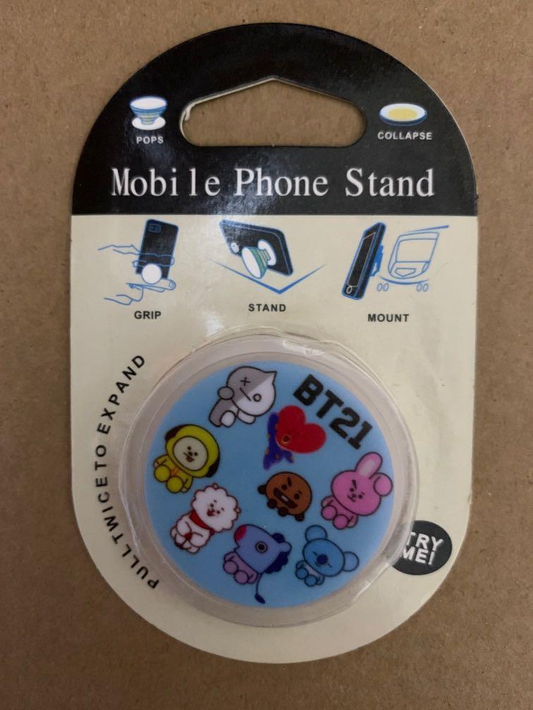 BT21 Pop Socket, Hobbies & Toys, Memorabilia & Collectibles, K-Wave on ...