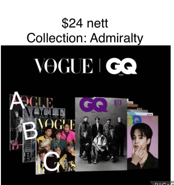 BTS GQ Korea BTS Special Edition and BTS Vogue Korea BTS Special Edition, Hobbies & Toys ...
