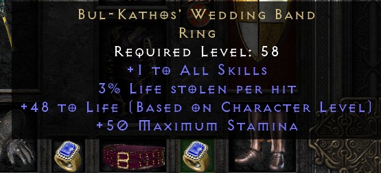 Bul Kathos Wedding Band( BK Ring) : Diablo 2 Resurrected, Video Gaming ...