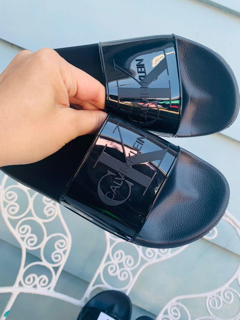 CALVIN KLEIN Slides woman, Women's Fashion, Footwear, Slippers and ...