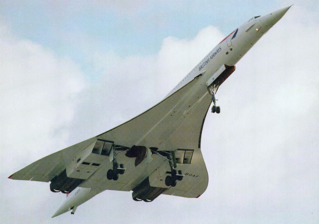 Concorde Supersonic Airplane in Flight. Limited Edition. (1970's rare ...