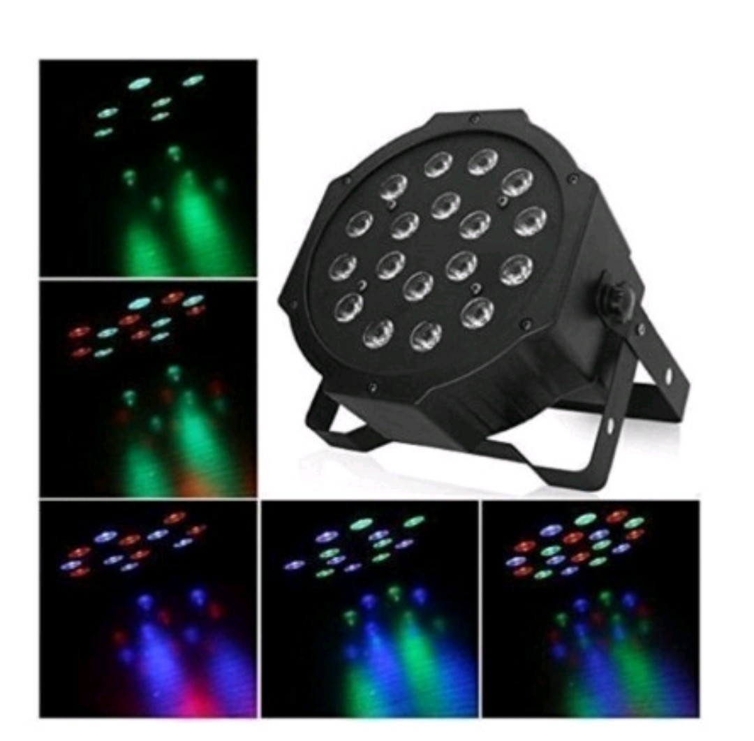 DJ Lights Slim Led 18 Par RGB Stage Light Equipment, Furniture & Home ...