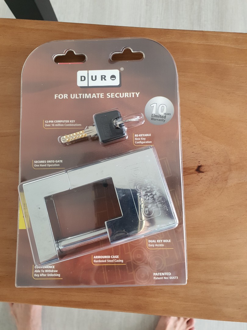 Duro Metal Gate Lock, Furniture & Home Living, Security & Locks, Locks ...