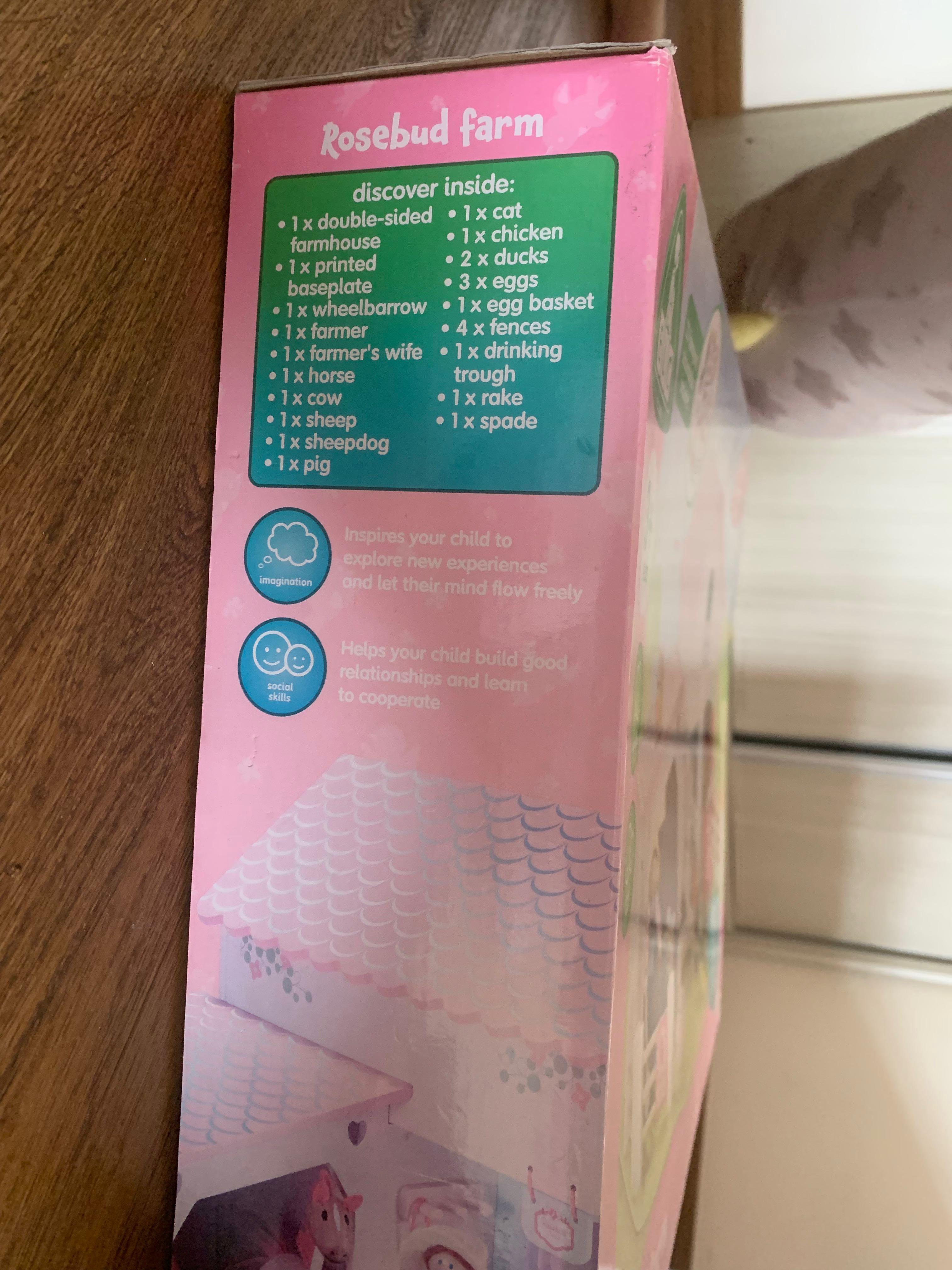 ELC Rosebud Farm Wooden Doll house, Hobbies & Toys, Toys & Games on ...