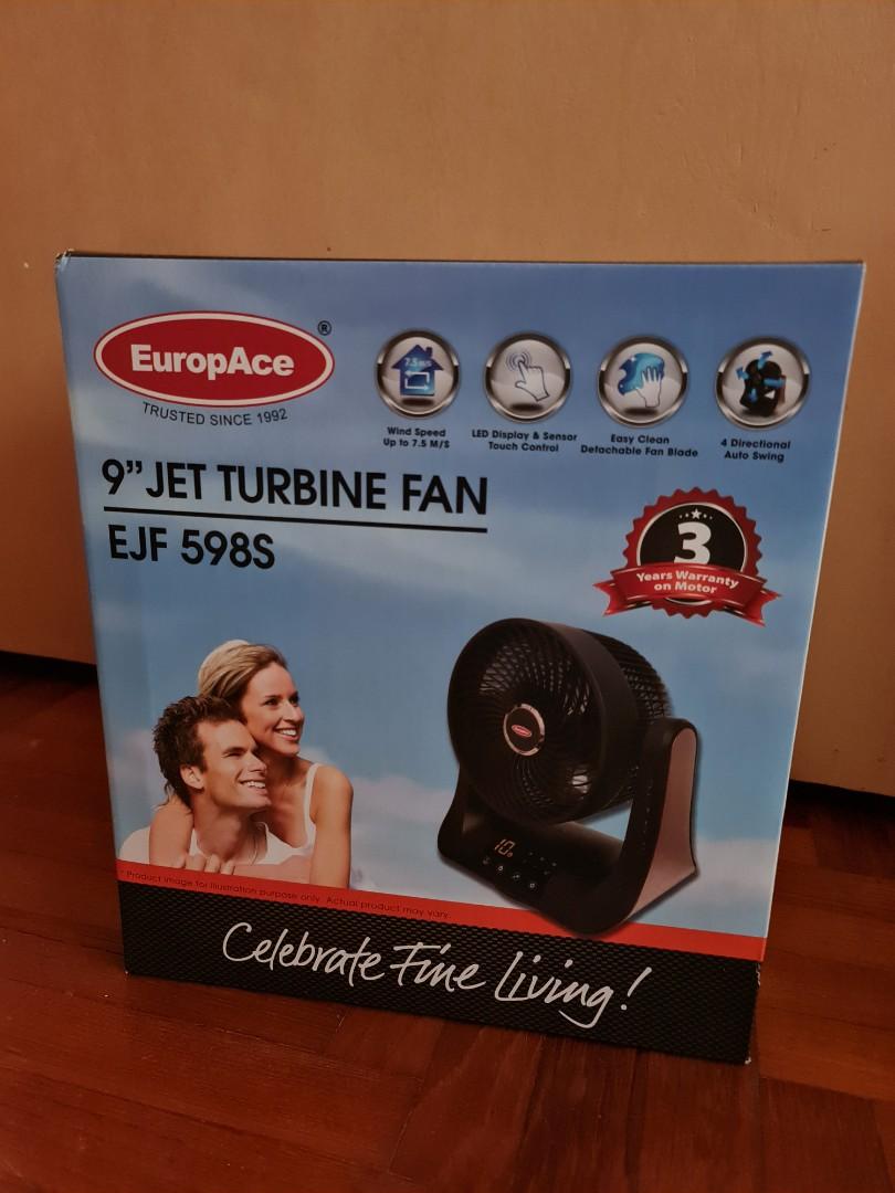 EuropAce 9 inch Jet Turbine Fan, Furniture & Home Living, Lighting ...