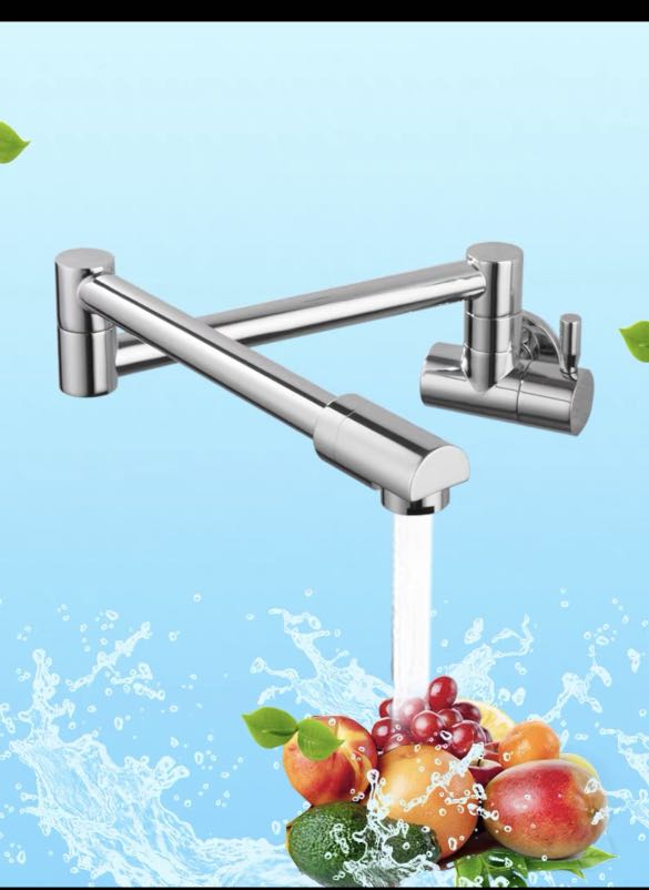 Extendable mixer tap/ pot filler, Furniture & Home Living, Bathroom ...