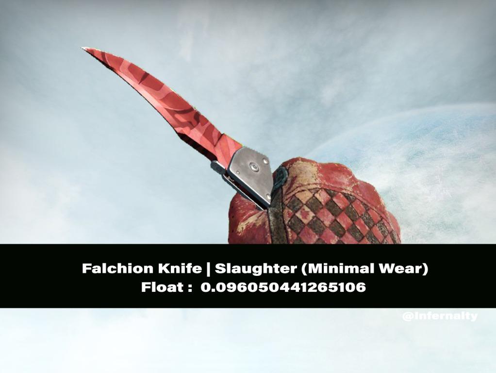 Falchion Knife Slaughter MW CSGO SKINS KNIVES, Video Gaming, Gaming ...