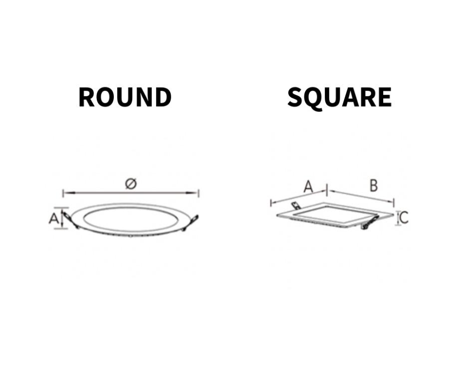 FSL LED Slim Panel Light w/ Safety Mark Driver, Furniture & Home Living ...