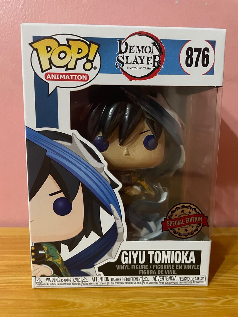 Funko Pop #876 Giyu Tomioka SE with free protector, Hobbies & Toys ...
