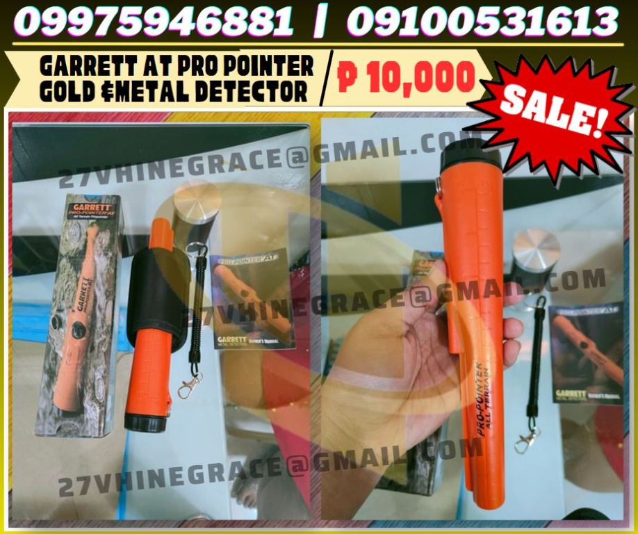 Garrett AT PRO Pointer Scanner Gold and Metal Detector, Commercial ...