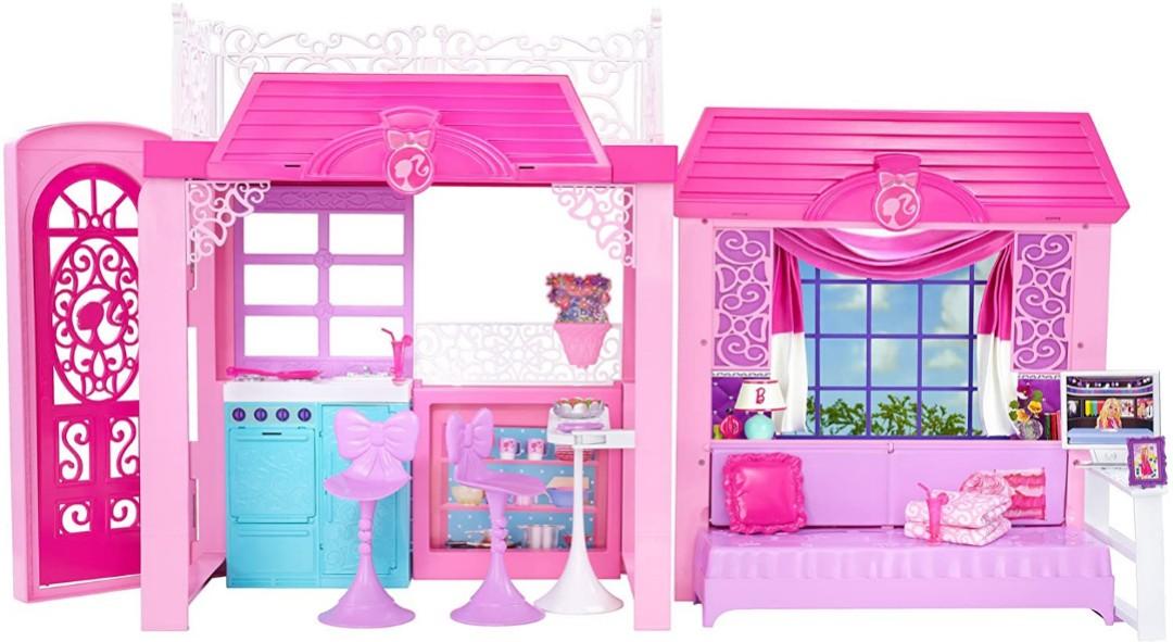 Mattel Barbie Glam Vacation 2 Storey Doll House 70cm, Hobbies & Toys ...