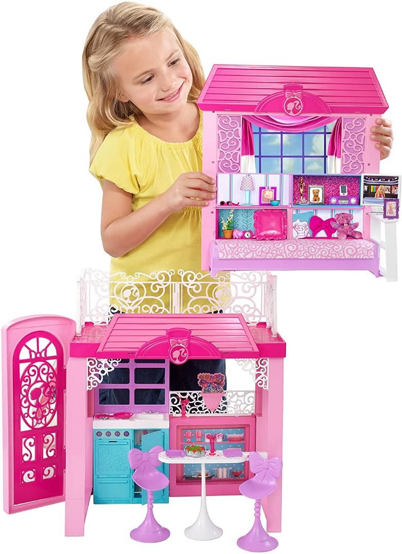 Mattel Barbie Glam Vacation 2 Storey Doll House 70cm, Hobbies & Toys ...