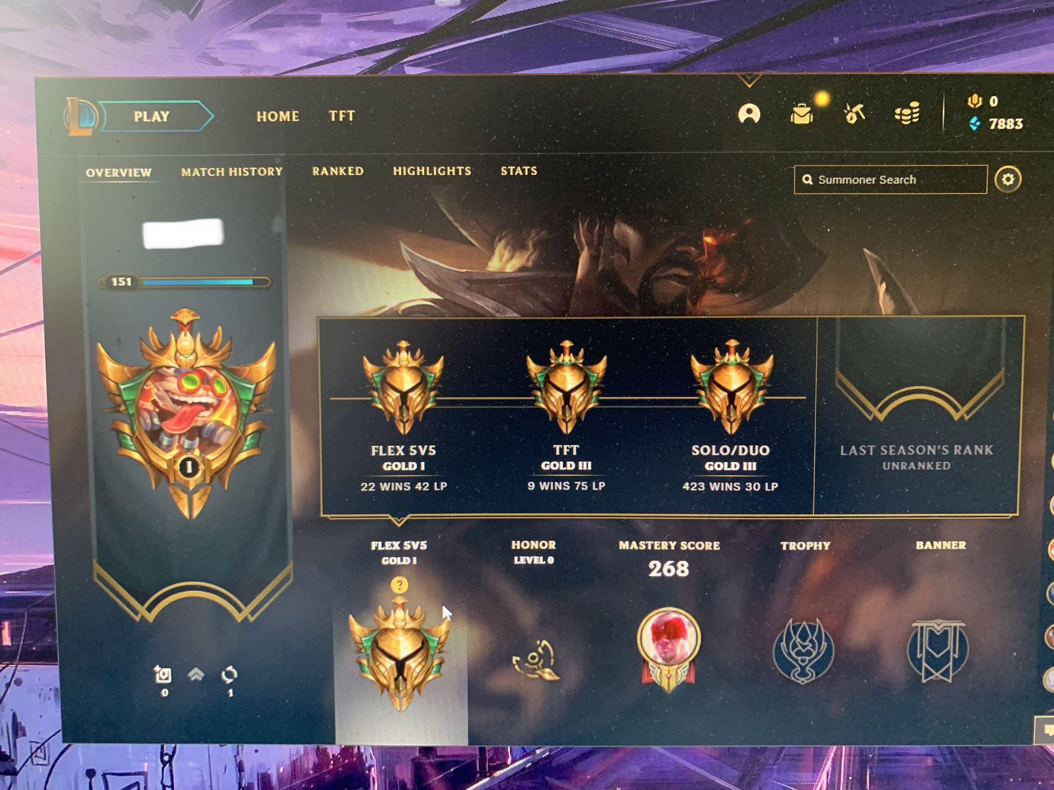 Gold League of Legends account, Video Gaming, Gaming Accessories, In ...