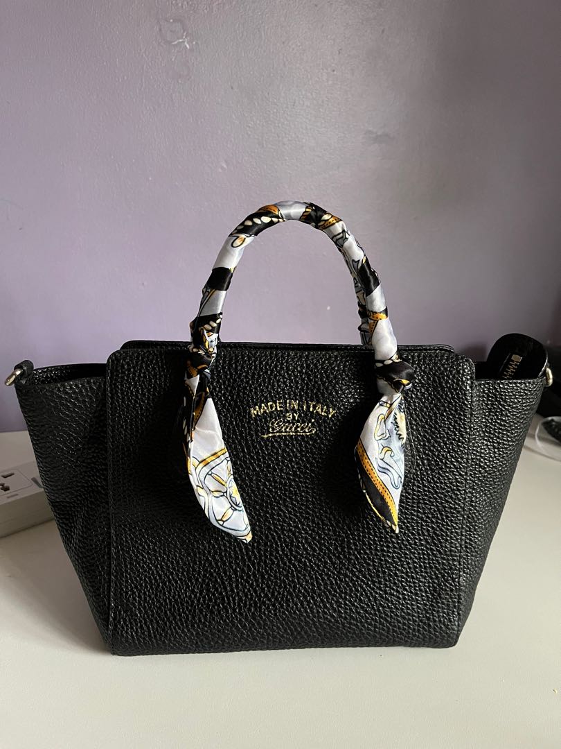 Gu.cci Small Leather Tote, Luxury, Bags & Wallets on Carousell