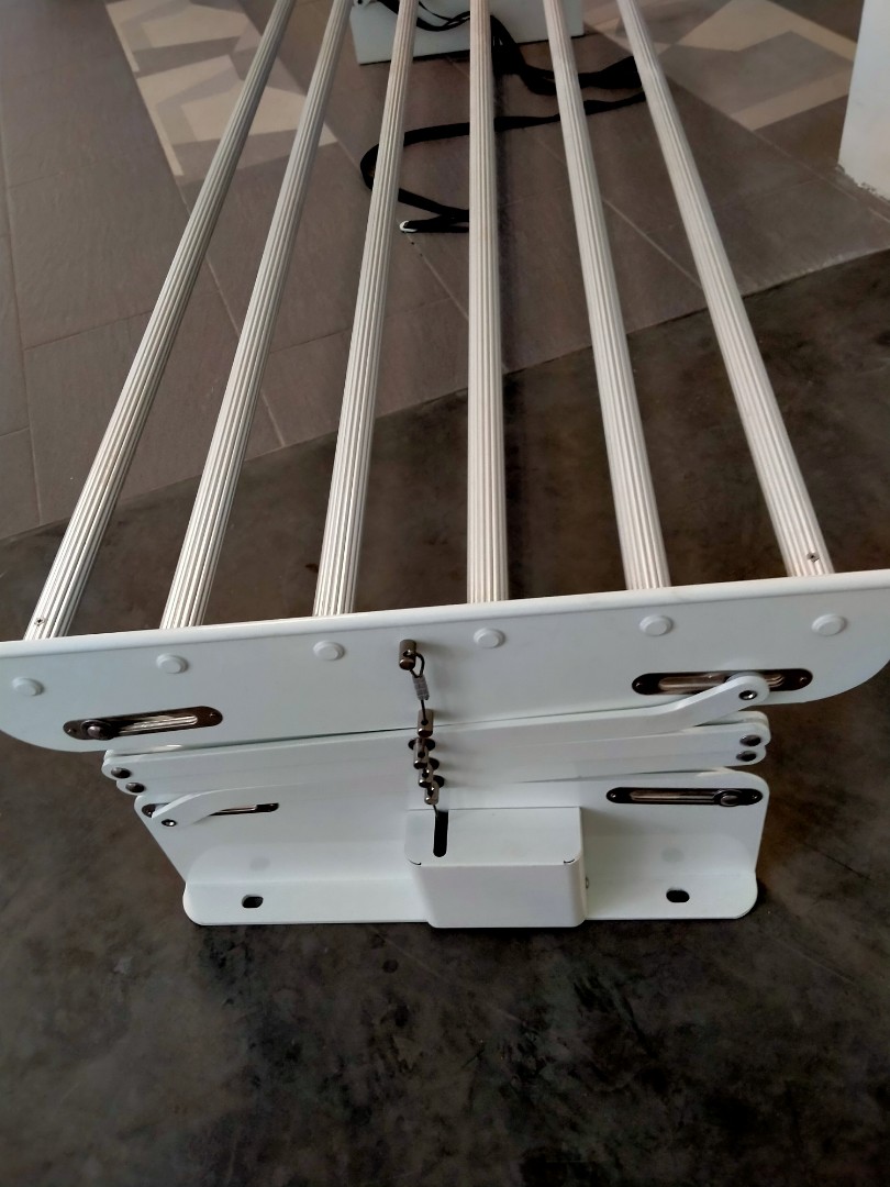 HDB clothes hanger rack with aluminum, Furniture & Home Living, Outdoor ...