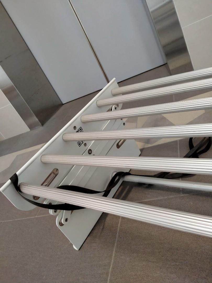 HDB clothes hanger rack with aluminum, Furniture & Home Living, Outdoor ...