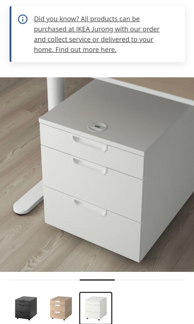 Ikea drawer with digit lock, Furniture & Home Living, Furniture ...