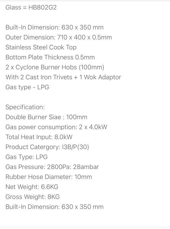 Khind glass hob, TV & Home Appliances, Kitchen Appliances, Hobs & Hoods ...