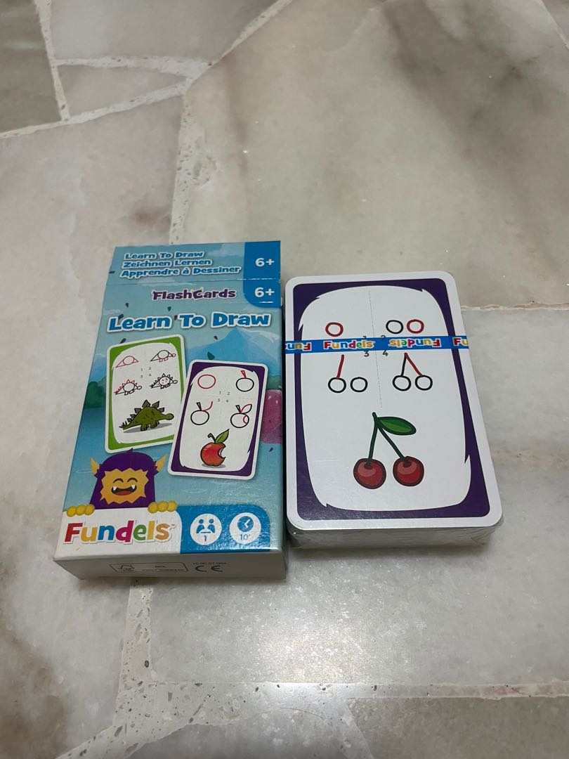 Learn to draw flash cards, Hobbies & Toys, Toys & Games on Carousell