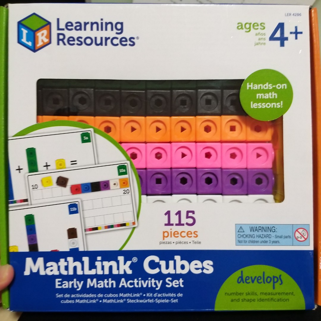 Learning Resources Mathlink Cubes Activity Set, Hobbies & Toys, Toys ...
